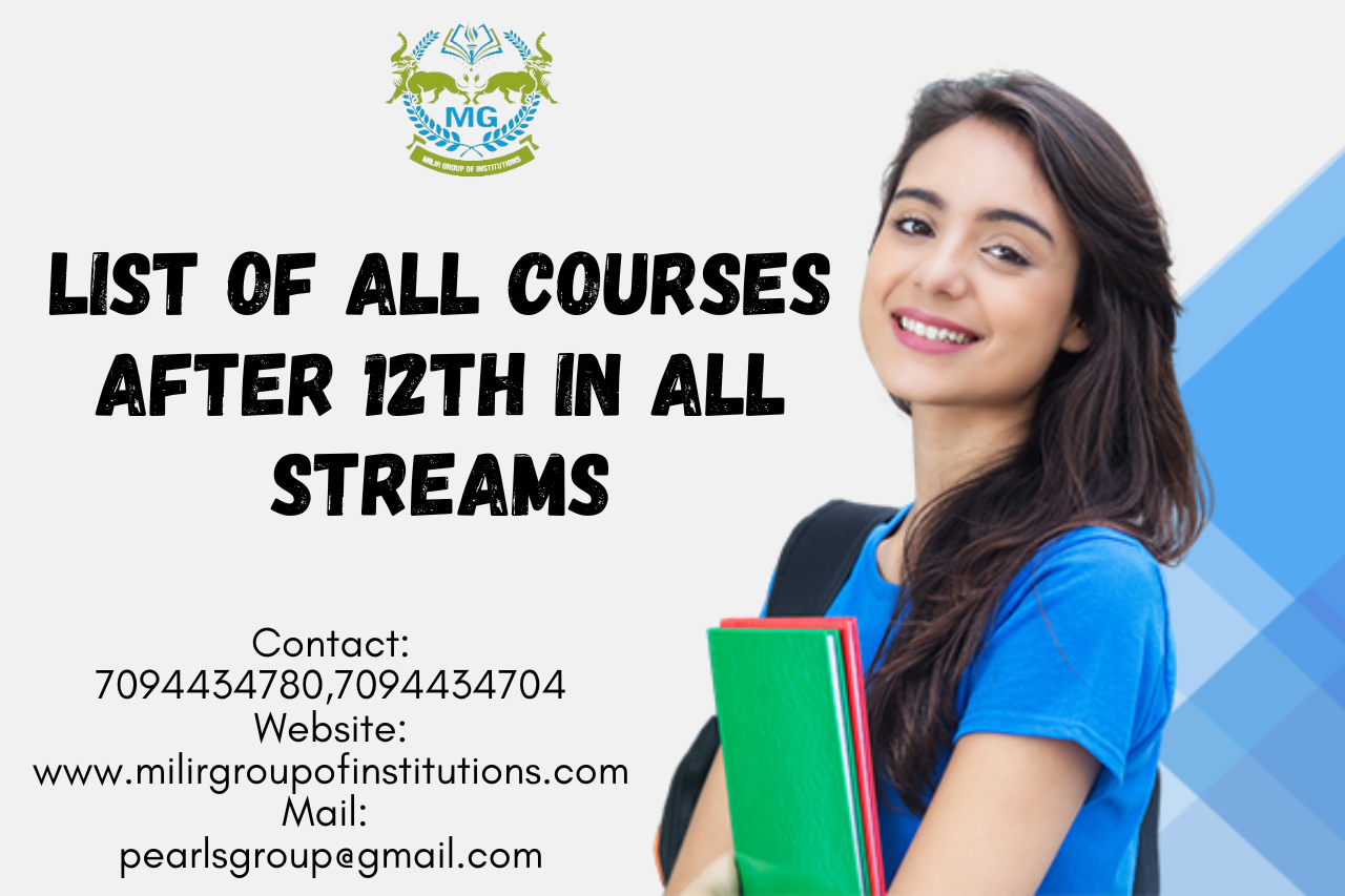 List of all Courses after 12th in all Streams - India Classifieds